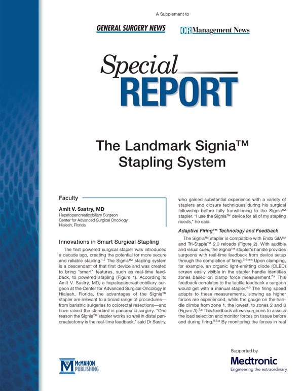 The Landmark Signia™ Stapling System