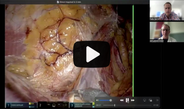 Self-Adhesive Mesh in Robotic TAPP